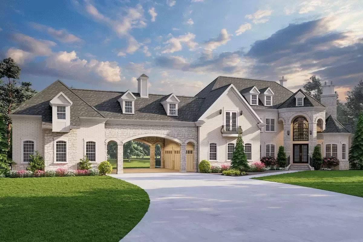 4-Bed French Country House Plan Around 3,000 Square Feet (Floor Plan ...