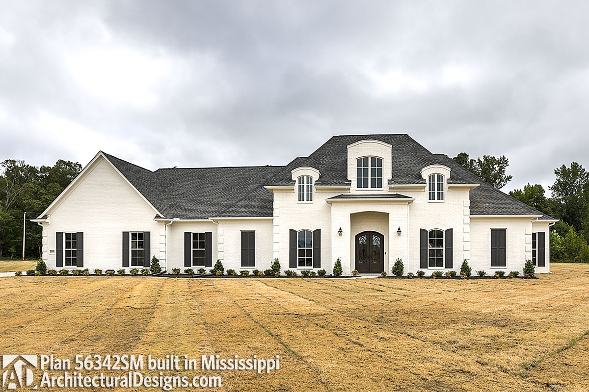 French Country Home Plan with Wide Open Spaces (Floor Plan) - Luxe Dreamer