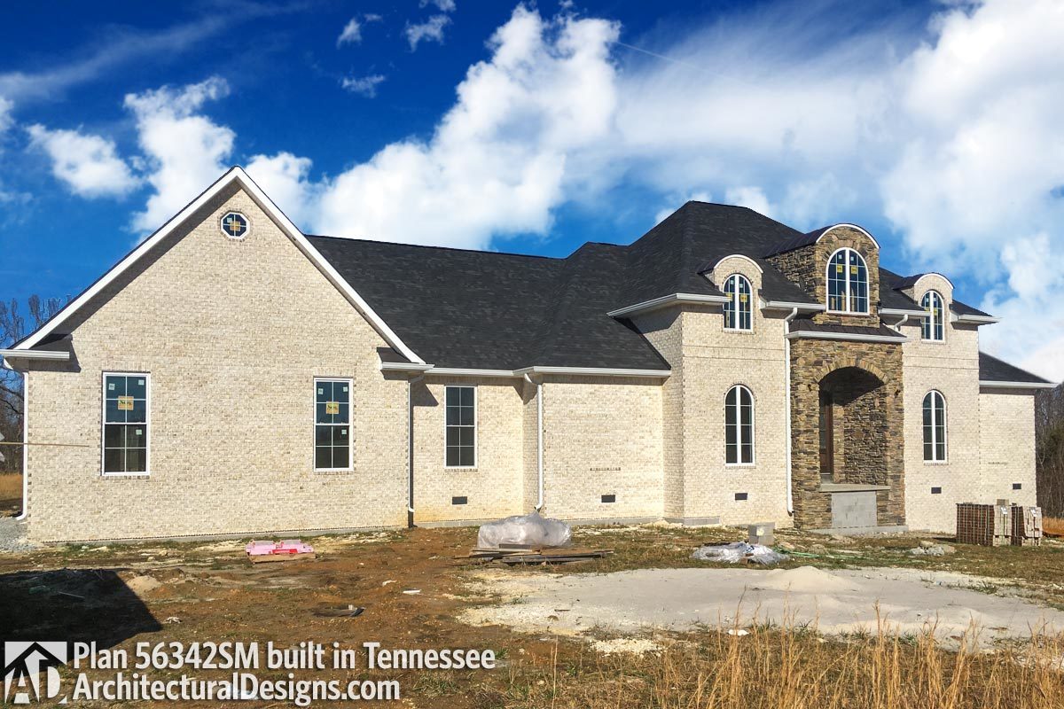 French Country Home Plan with Wide Open Spaces (Floor Plan) - Luxe Dreamer