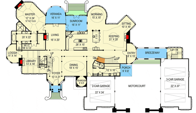 Palatial Estate (Floor Plan) - Luxe Dreamer
