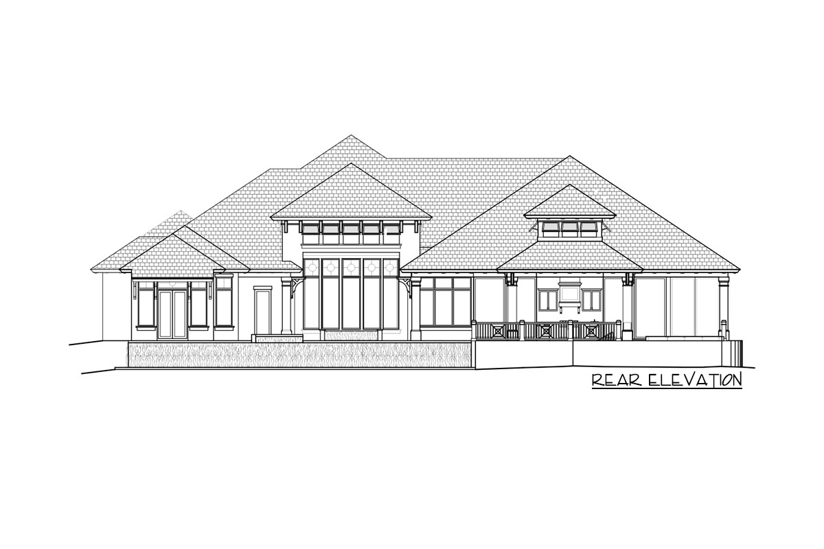 Luxury Home Plan with Impressive Features - 5377 Sq Ft (Floor Plan ...
