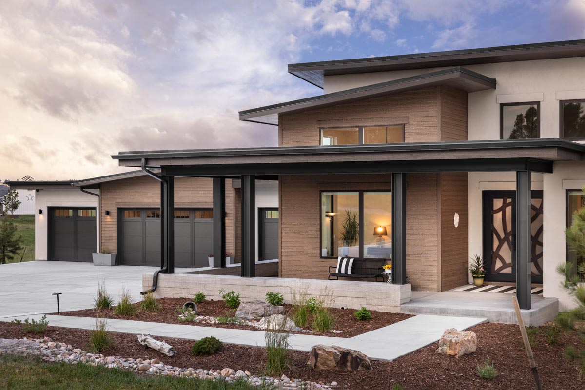 Mid-Century Modern House Plan Under 3000 Square Feet with 4-Car Garage ...